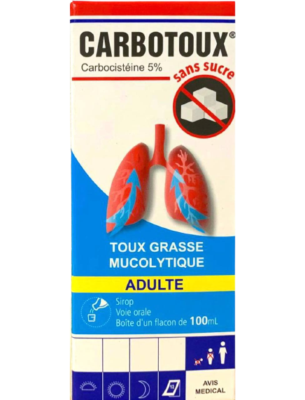 CARBOTOUX® 5% SANS SUCRE SP (BTL/100ML) (PPM) – TOVPET.COM