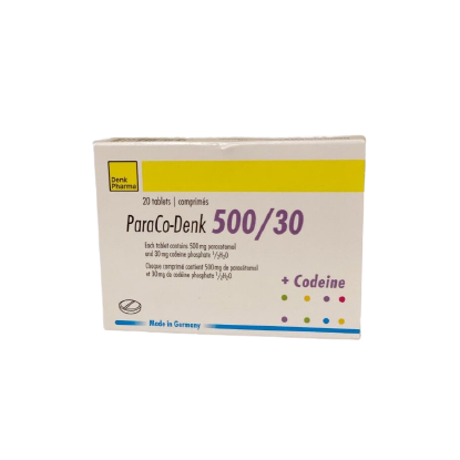 ParaCo-Denk 500/30mg 2Blisters x 10Tbl/Box – TOVPET.COM
