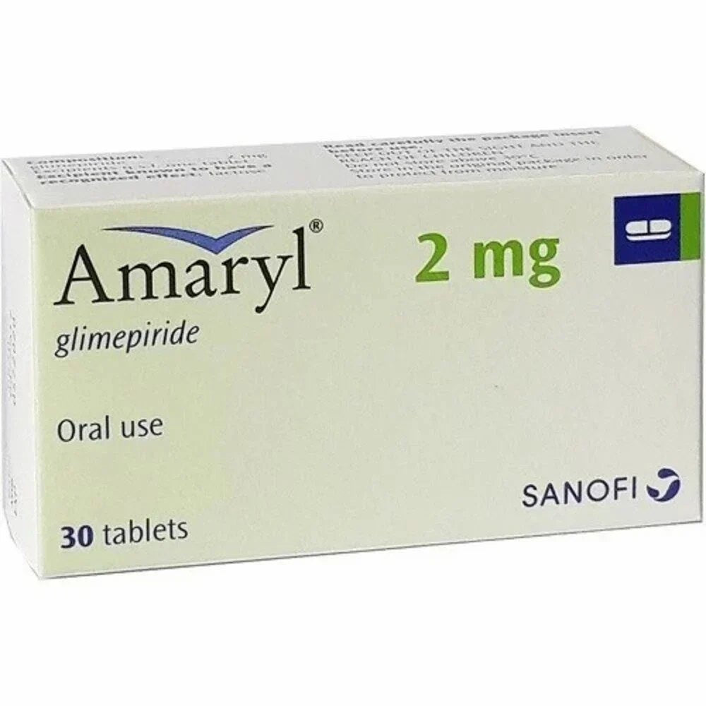 AMAREL 2MG TABLETS (Box/2x15Tab) – TOVPET.COM