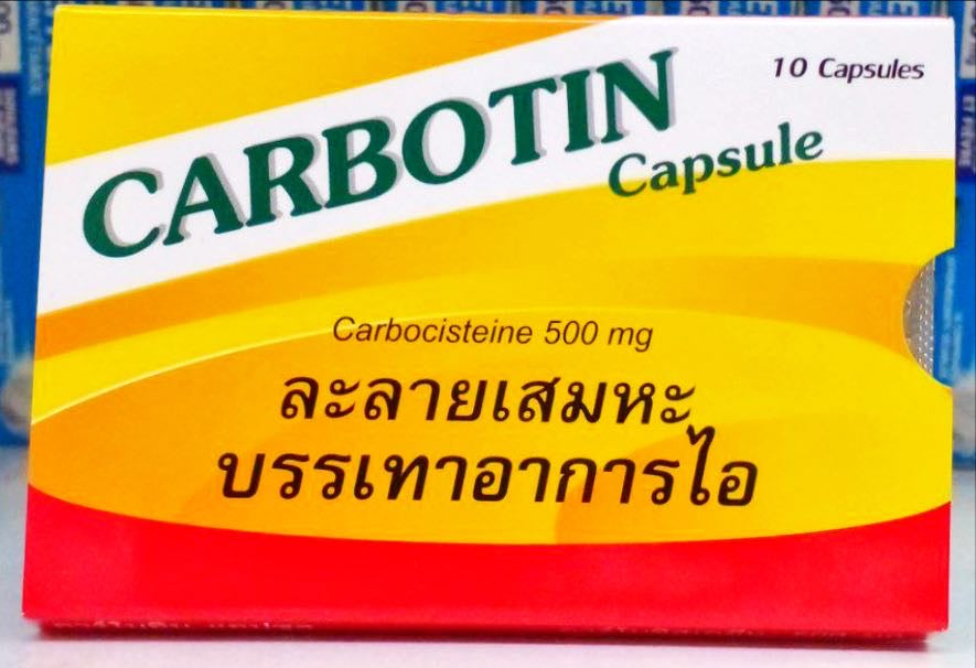 Carbotin Carbocisteine 500mg ( 10cap/Box )(2851) – TOVPET.COM