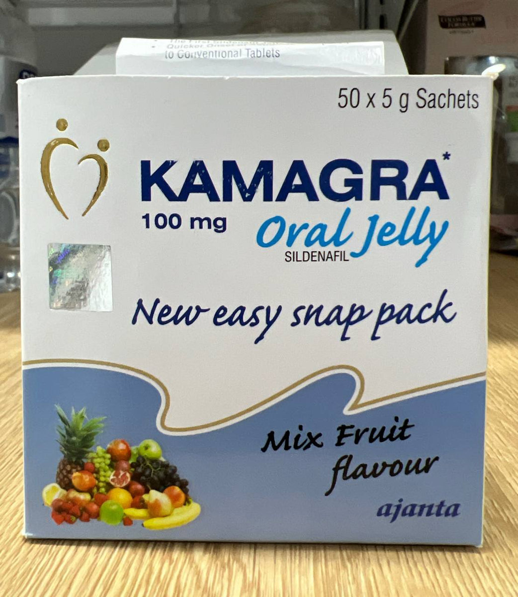 Kamagra 100mg Oral Jelly Mix Fruit Flavour (Box/50sachet) – TOVPET.COM
