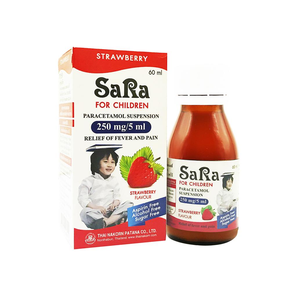 Sara For Children Syrup 250mg/5ml Strawberry 60ml – TOVPET.COM