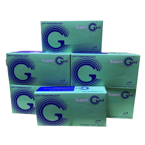 Super Gard Disposable Latex Gloves 100pcs – TOVPET.COM