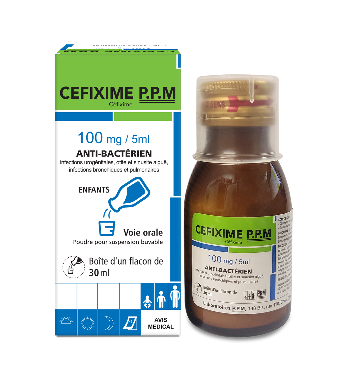 CEFIXIME P.P.M 100MG/5ML PPS (BTL/30ML)(PPM) – TOVPET.COM