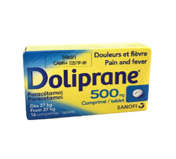 DOLIPRANE 500mg 2x8tab – TOVPET.COM