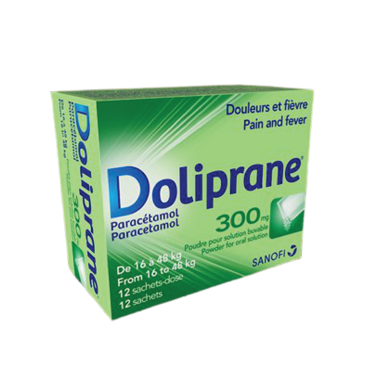 DOLIPRANE 300MG SACHETS (BOX/12) – TOVPET.COM