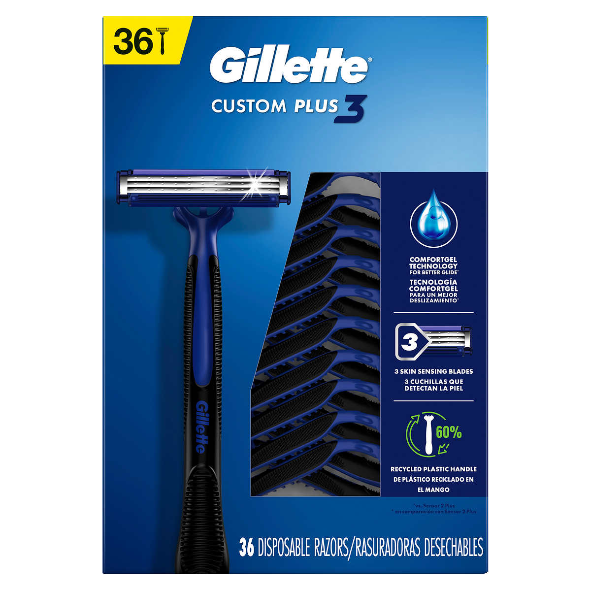 Gillette Custom Plus 3 ( box/36pcs) – TOVPET.COM