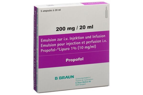 Propofol- Lipuro 1% 20ml (5Amp/BOX) – TOVPET.COM