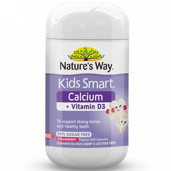Nature's way kids Smart Bursts Calcium+vitamin D3 (50cap/bottle ...